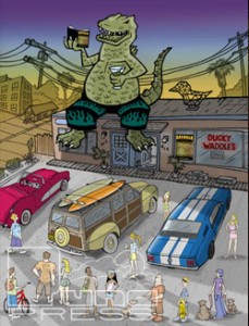 Barzilla(Ducky Waddles) print - Puna Press